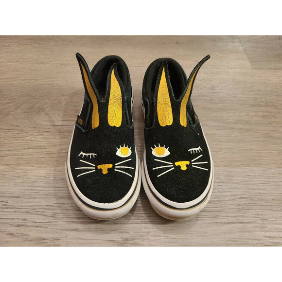 Vans | Shoes | Vans Slip On Bunny Rabbit Toddlers Size 5 Black Shoes ...